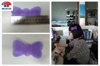 China Nylon Butterfly Hair Bow Clip with Hook and Loop Tape for Long Hair 60mm 120mm for sale