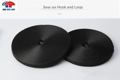 China 1.5 Inch Sew On Hook and Loop Tape 38mm Nylon Easy Peel Magic Tape 25m Roll for sale
