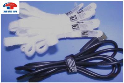 China Heavy Duty Hook and Loop Cable Ties 10mm to 150mm Width Reusable Nylon Polyester White Bulk for sale