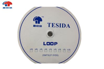 China Nylon Hook and Loop Adhesive Backed Tape 3/8 to 6 Inch Width 25 Meter Rolls Black for sale