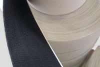 China Nylon Hook and Loop Adhesive Backed Tape 3/8 to 6 Inch Width 25 Meter Rolls Black for sale