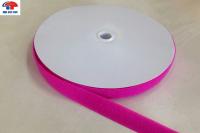 China Rose Red Nylon Sew On Hook and Loop Tape , 1