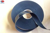China 1 Inch Black Self Adhesive Hook and Loop Tape 25m Roll Nylon Hook and Pile Fasteners with Poly Liner for sale