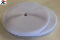 China Polyamide White Sew On Hook and Loop Tape 1 Inch Width 25 Meters Per Roll Durable Nylon for sale