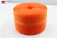 China Orange 50mm Printed Touch Tape Hook and Loop Fastener Two In One Same Side 25m Roll for sale