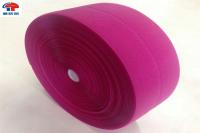 China Rose Red Nylon sticky back hook and loop tape roll , industrial strength Hook Loop Fastener for sale