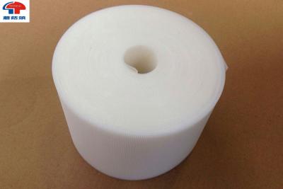 China White Color Injection Hook and Loop Tape Ultra Thin 150mm Width 30 Yards Roll for sale
