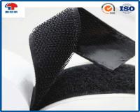 China Heavy Duty Double Sided Sticky Hook and Loop Fastener Tape 25mm Black 25m Roll for sale