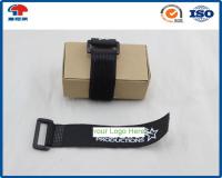 China Nylon Black Adjustble hook and loop belt buckle fasteners ROHS Compliant for sale