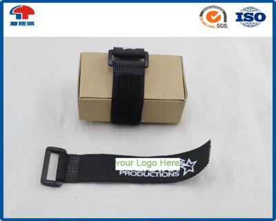 China Nylon Black Adjustble hook and loop belt buckle fasteners ROHS Compliant for sale