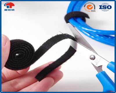 China ROHS 25mm Double Sided Hook Loop Cable Ties 25 Meter Roll Freely Cut for sale