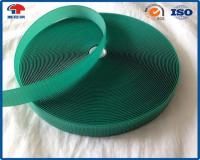 China 20mm Green Sew On Hook and Loop Tape 25m Per Roll Nylon for Bags Garments for sale