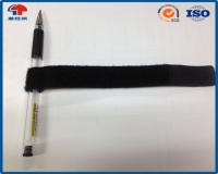 China 20mm Ultrasonic Welded Hook Loop Cable Ties P Shape with Hole Reusable Nylon Polyester for sale
