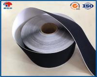 China Black Soft Thin Double Sided Self Adhesive Hook and Loop Tape Roll 50mm x 10m for sale