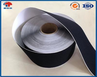China Black Soft Thin Double Sided Self Adhesive Hook and Loop Tape Roll 50mm x 10m for sale