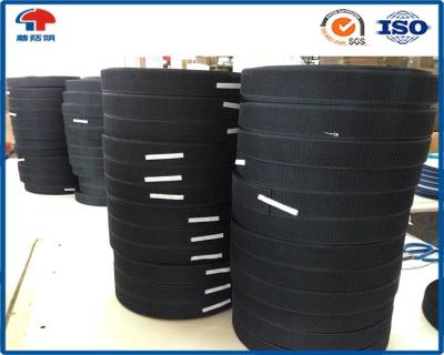 China Black Nylon Hook and Loop Fastener Tape 25m Roll for Garment Apparel Industries for sale
