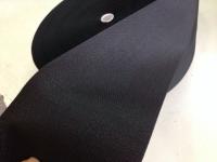 China Black Nylon Mushroom Head Hook and Loop Tape Fasteners 10mm to 150mm Width 50m Roll for sale