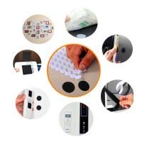China JANYUN Self Adhesive Hook and Loop Dots 3/4 Inch 20mm Diameter White Sticky Back Circles 300 Pack for Classroom Home Office for sale