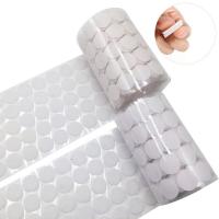 China JANYUN Self Adhesive Hook and Loop Dots 3/4 Inch 20mm Diameter White Sticky Back Circles 300 Pack for Classroom Home Office for sale