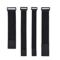 China Wholesale Nylon Hook and Loop Cable Ties 20x350mm Self-Adhesive Cable Organizers Black for sale