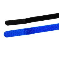 China Self-Adhesive Hook and Loop Cable Tie Strap 20mm x 250mm Heavy Duty Reusable for sale