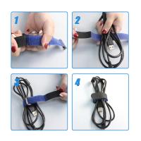 China Self-Adhesive Hook and Loop Cable Tie Strap 20mm x 250mm Heavy Duty Reusable for sale