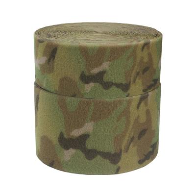 China Nylon Printed CP All Terrain MC Camouflage Anti Infrared Tactical Hook and Loop Fasteners 25m Roll for sale
