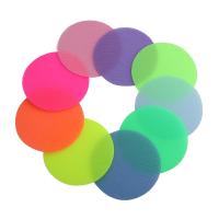 China Colored Nylon Carpet Markers with Velcro Educational Game Identification Circles 10cm for sale