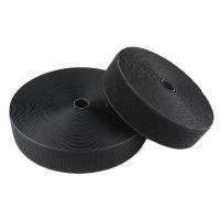 China Nylon Hook and Loop Fastener Tape 20mm x 25 Yards Black White for Sewing Clothes Shoes for sale