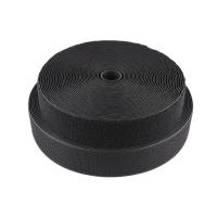 China Nylon Hook and Loop Fastener Tape 20mm x 25 Yards Black White for Sewing Clothes Shoes for sale