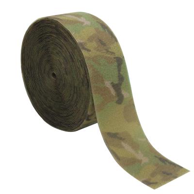 China Nylon CP Camouflage Velcro Hook and Loop Tape Infrared Resistant 25m Roll Military UV Digital Printing for sale