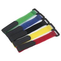 China Custom Double Sided Nylon Hook and Loop Cable Ties 1000pcs Reusable Self Gripping Straps for sale