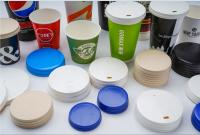 China Fast Speed Single Layer Drink Cup Paper Lid Forming Machine Automated for sale