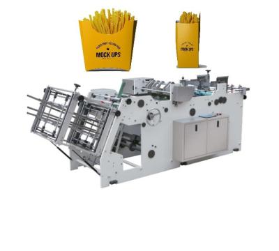 China Three Dimensional Hamburger Box Making Machine PLC Control for sale