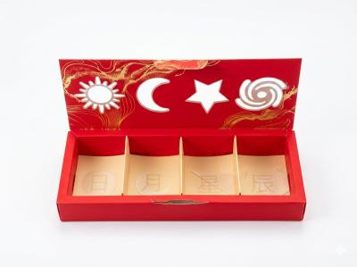 China Premium Red Hardcover Gift Box with Gold Foil Stamping | Luxury Magnetic Closure Packaging for Jewelry, Collectibles & Keepsakes | Elegant Multi-Compartment Keepsake Box for sale