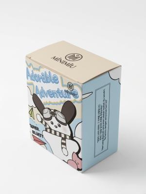 China MINIMIU-style blind box packaging: white cardboard printed figurine outer shell, gift box, folding paper box. for sale
