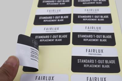 China Opaque peel and stick labels providing excellent coverage for dark or transparent packaging enhancing product visibility for sale