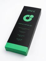China Skincare product gift sets, individual product boxes, white cardboard, color printing, cosmetic packaging, custom black folding boxes. for sale