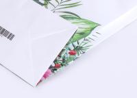 China Tropical Leaf Printed Paper Shopping Bags with Twisted Handles for sale