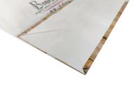 China White Paper Bakery Bag with Bread Print and Handles for sale