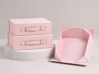 China Foldable Suitcase Gift Boxes with Carry Handles for sale