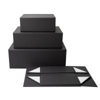 China Classic Foldable Gift Boxes in Solid and Iridescent Finishes for sale