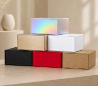 China Classic Foldable Gift Boxes in Solid and Iridescent Finishes for sale