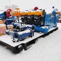 China F1300 Drilling Mud Pump Units With L Shaped Dual Skid for sale