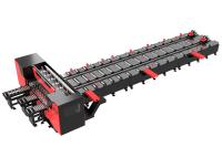 China 36KW Cnc Bandsaw Machine 12000mm Sawing length  Automatic Chip Removal for sale