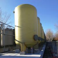 China Vertical FRP Storage Tanks Space Saving Optimized For Chemical Liquid 10-100,000 Gallons for sale