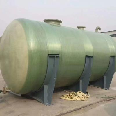 China Above Ground  Storage Horizontal FRP Tank Low Center Of Gravity Design Easy To Install And Maintain for sale