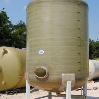 China Fiberglass Frp Vertical Tank Corrosion Resistant Industrial Grade Strength Customized for sale