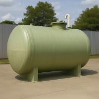 China Customized Frp Horizontal Tank Fiberglass Storage Containers Flexible 100 liters to 50 cubic meters for sale