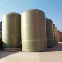 China Large Vertical / Horizontal FRP Storage Tank Sturdy Structure for sale